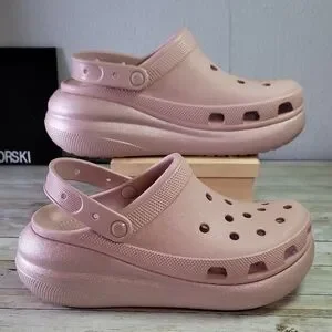 CROCS | Shoes | Crocs Classic Crush Shimmer Platform Clog Men 9 Women 1 ...